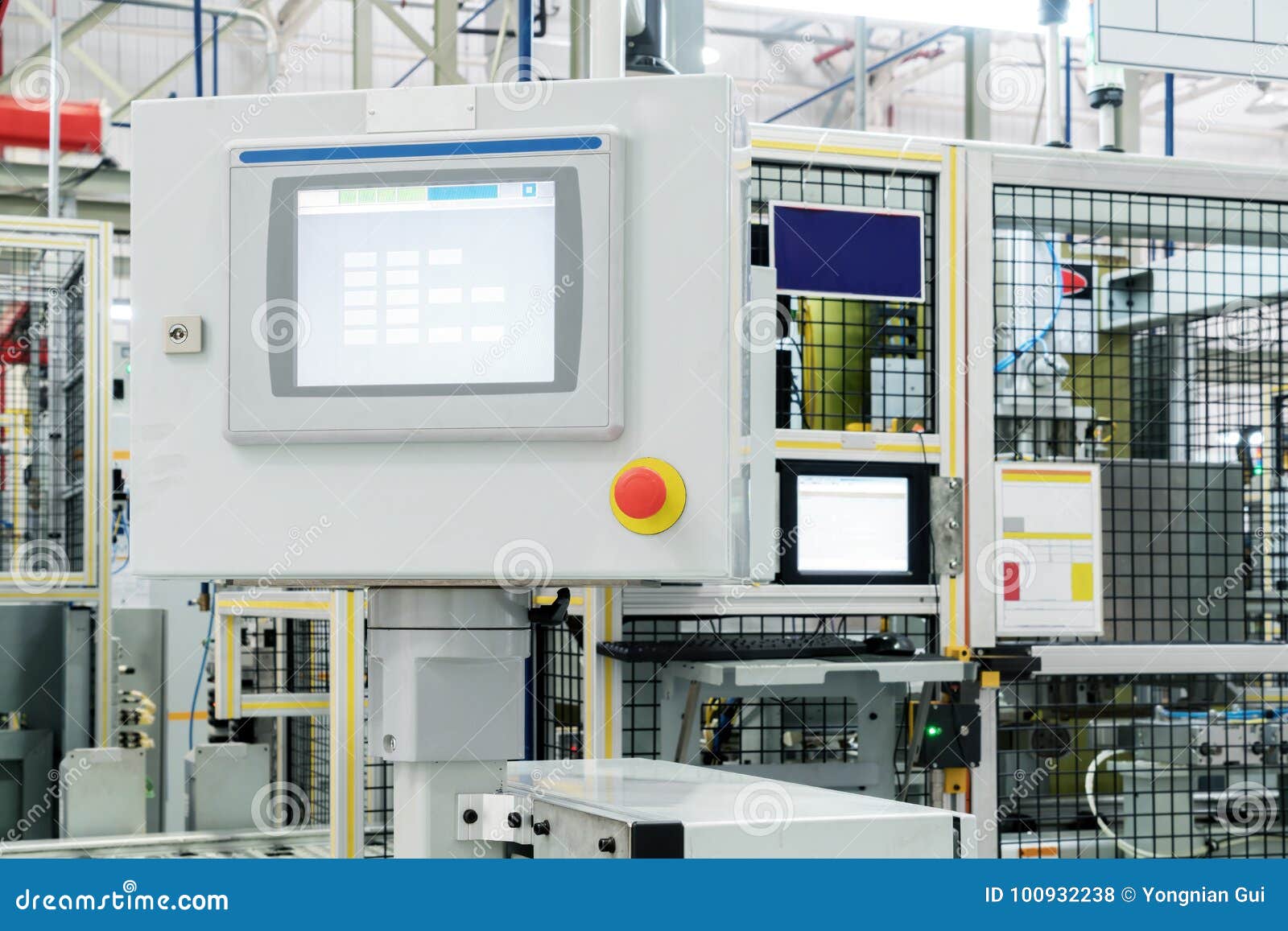 Auto Production Robot Control Screen Stock Photo - Image of automated ...