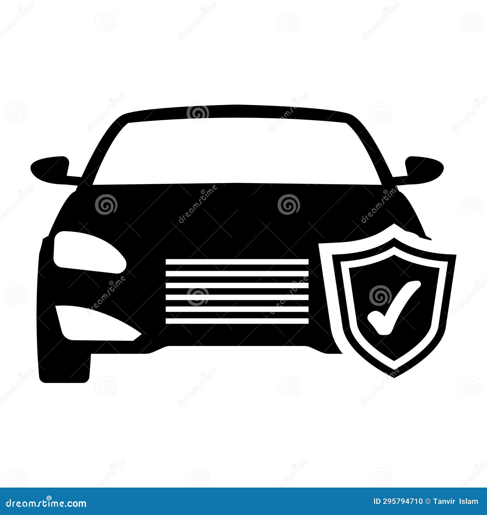 Auto Protection Icon stock illustration. Illustration of design - 295794710