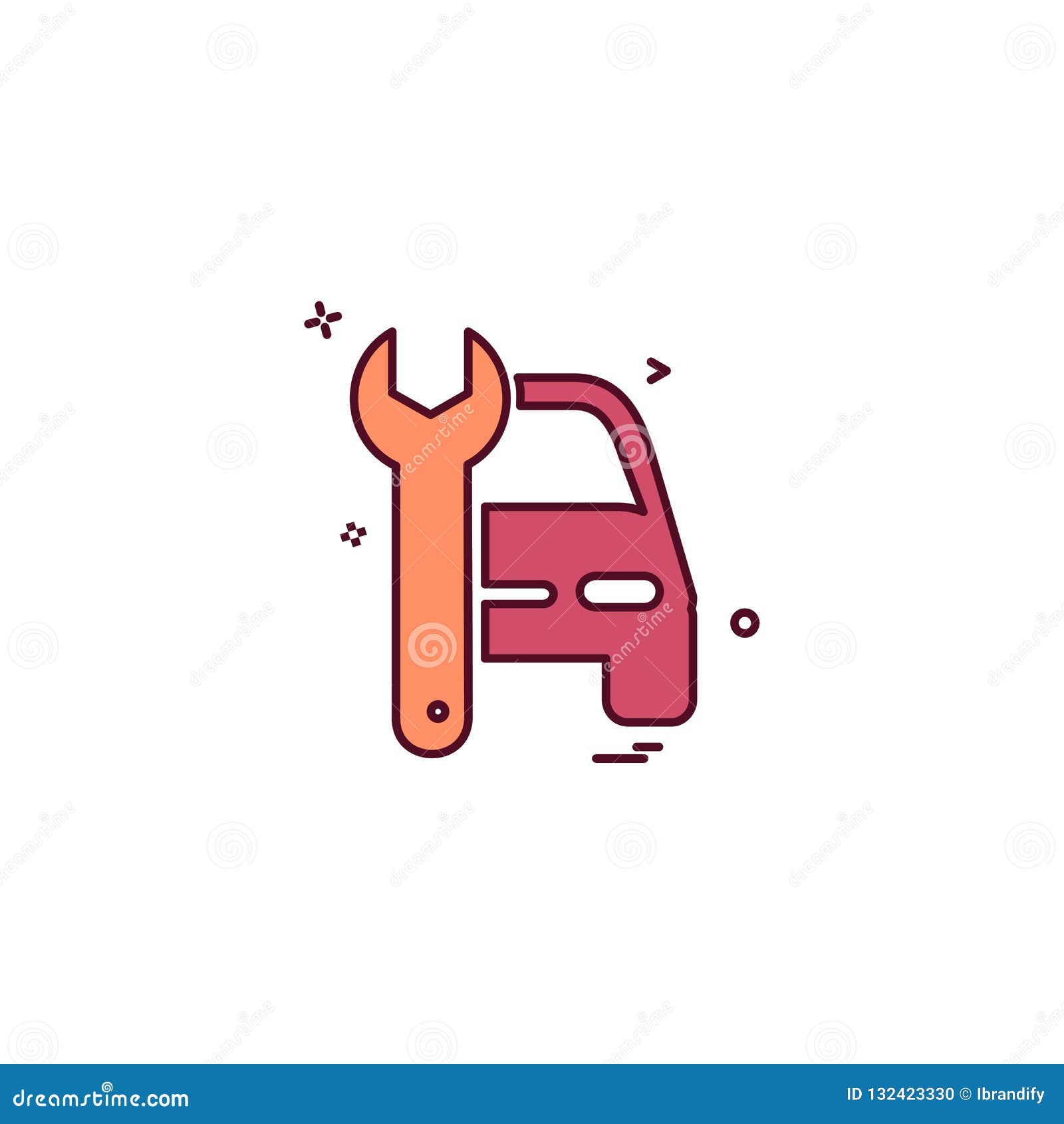 Auto Repair Icon Vector Design Stock Vector - Illustration of graphic ...