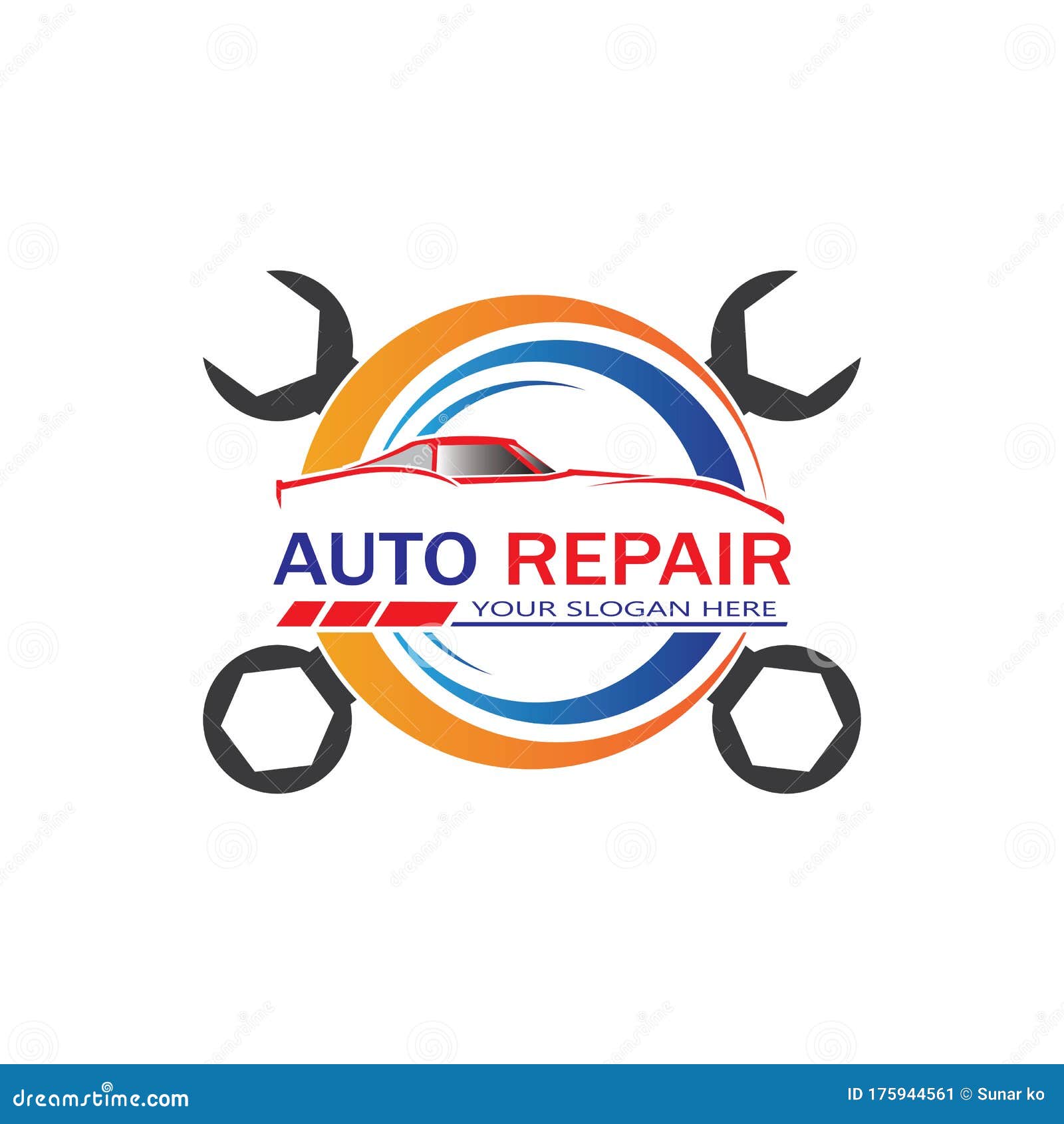 Auto Repairing Logo Vector. Automotive and Transportation Logo Template ...