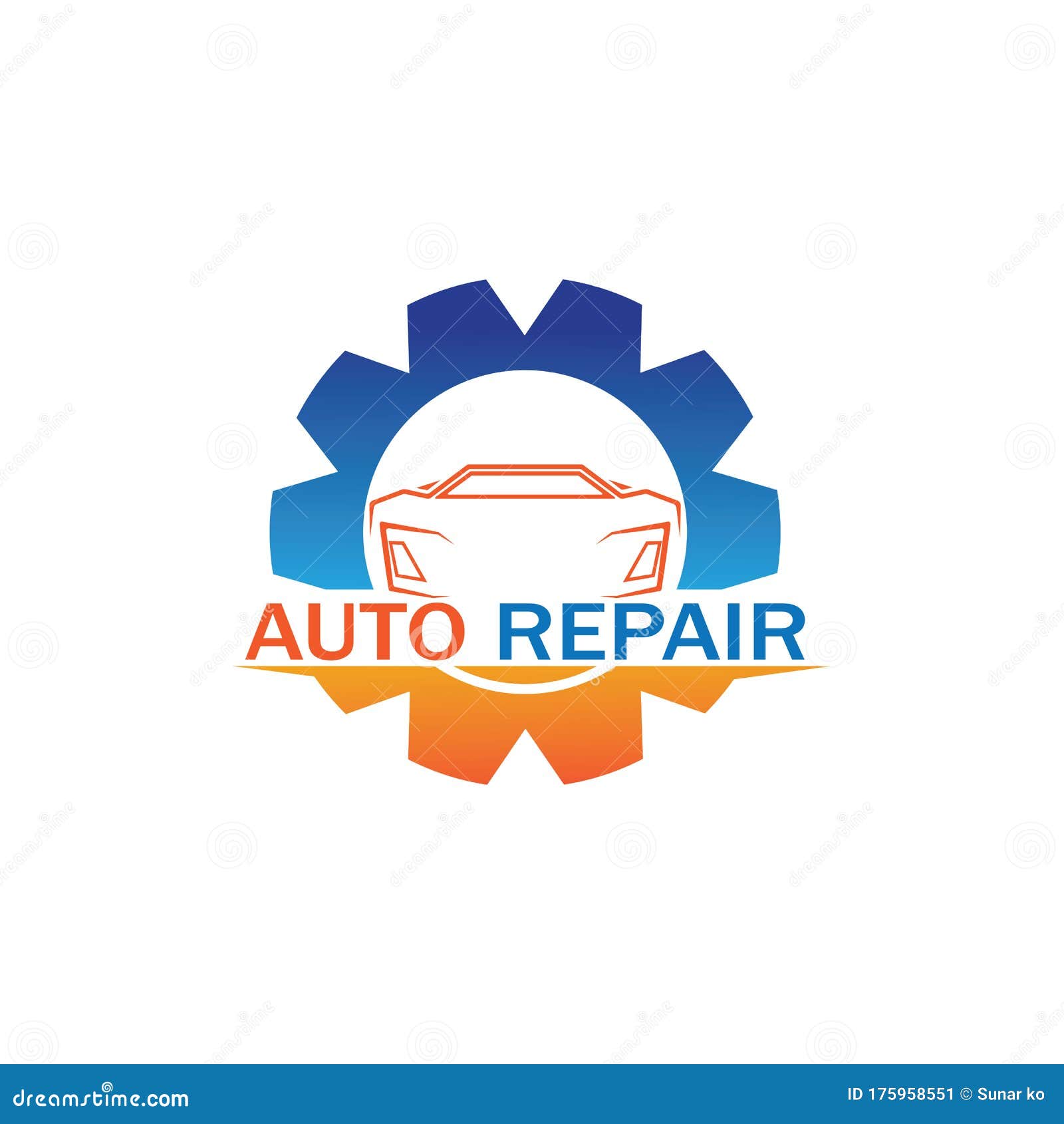 Auto Repairing Logo Vector. Automotive and Transportation Logo Template ...
