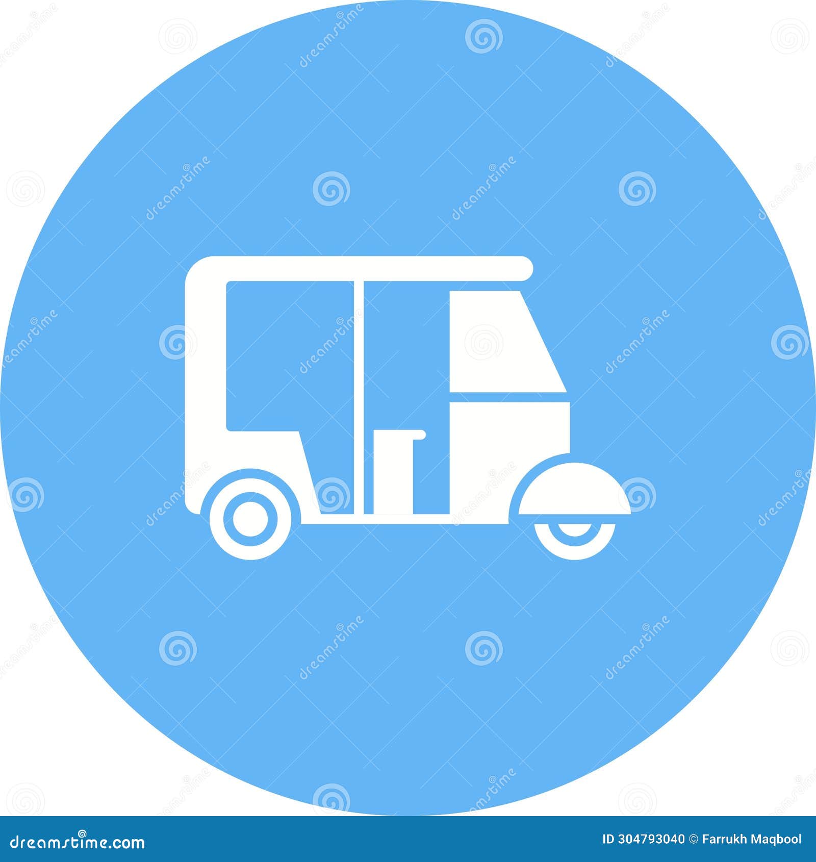 Auto Rickshaw Icon Vector Image. Stock Vector - Illustration of ...