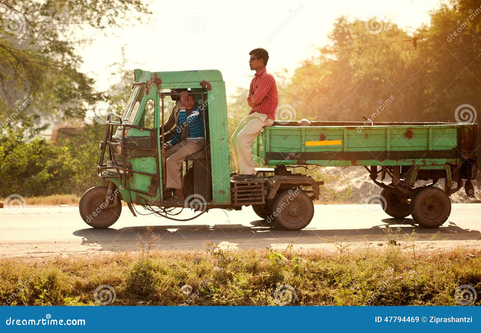 Auto Rickshaw on Indian Road Editorial Stock Image - Image of public ...