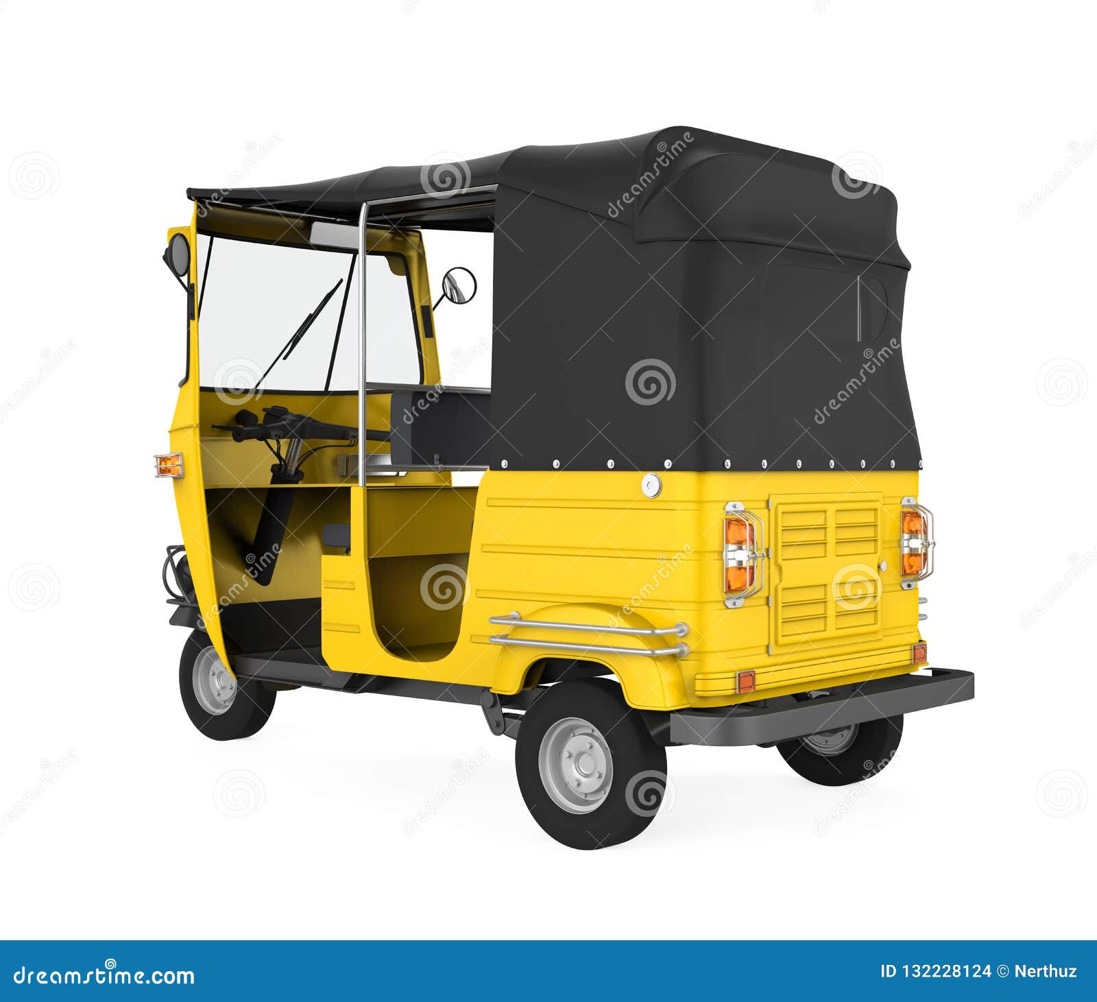 Auto Rickshaw Isolated stock illustration. Illustration of indian ...