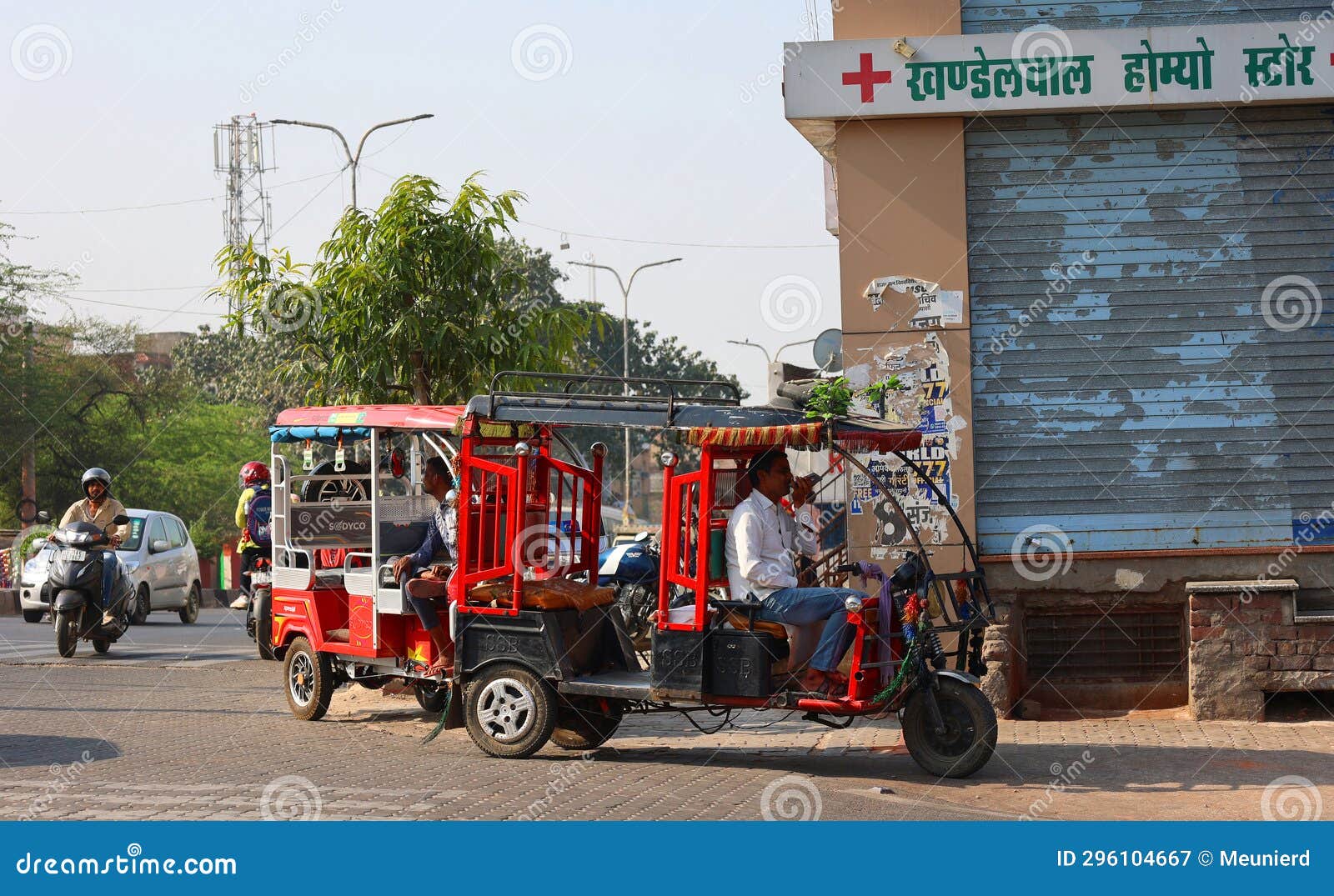 An Auto Rickshaw is a Motorized Version of the Pulled Rickshaw ...