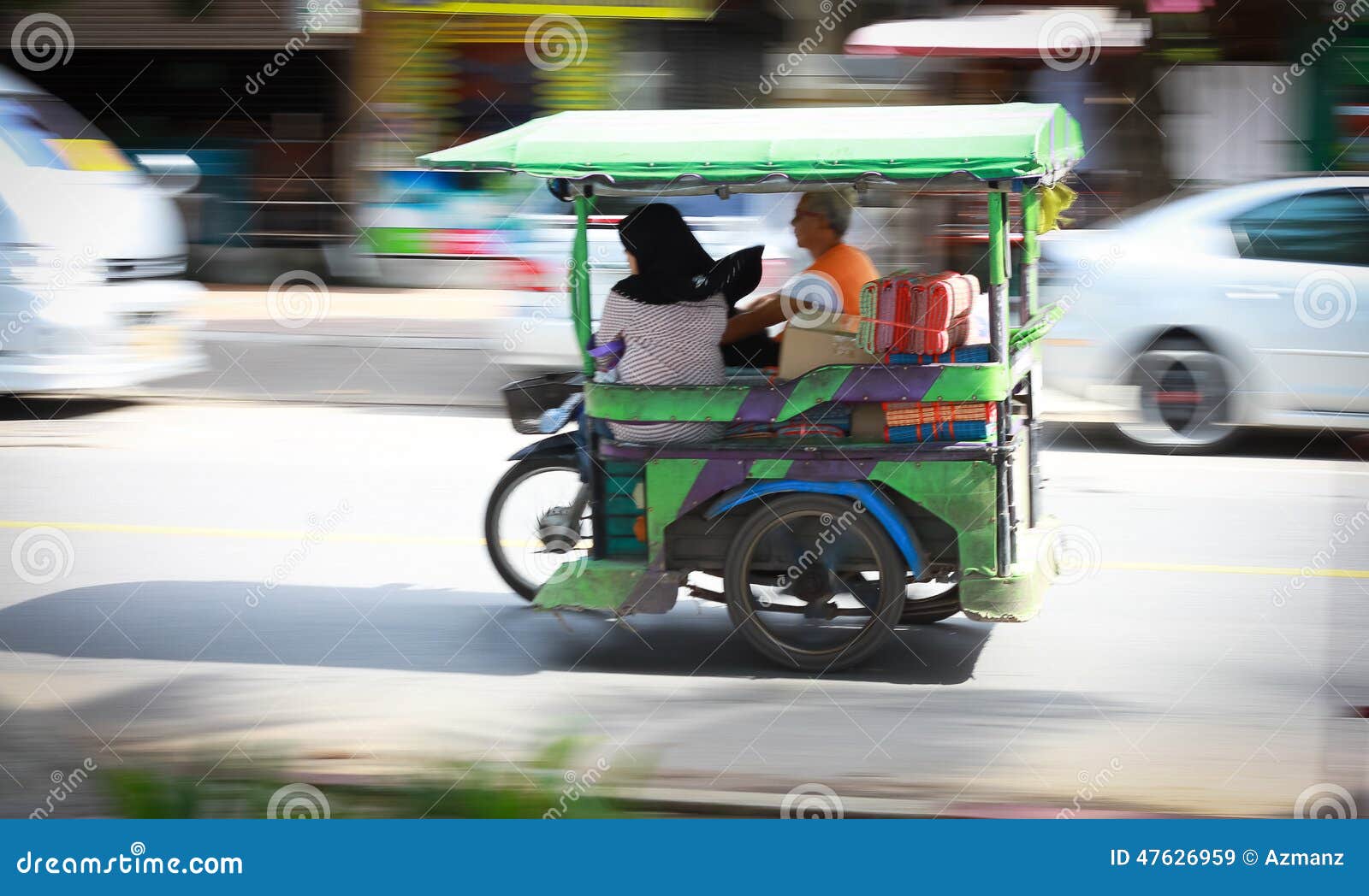 Auto rickshaw or tricycle editorial stock image. Image of speed - 47626959