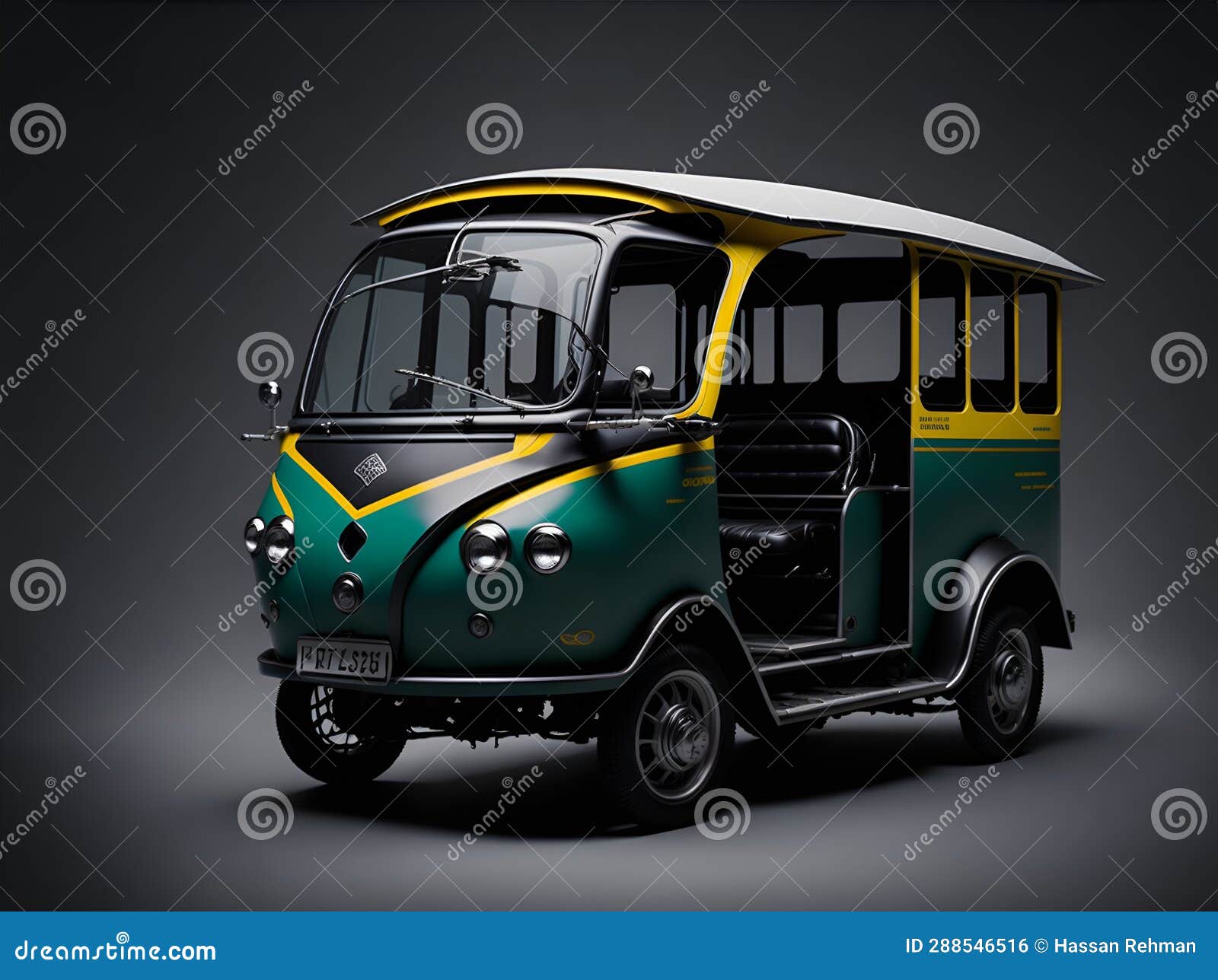 Auto Rickshaw on White Background. Ai Generated Stock Illustration ...