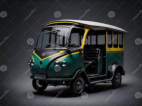Auto Rickshaw on White Background. Ai Generated Stock Illustration ...