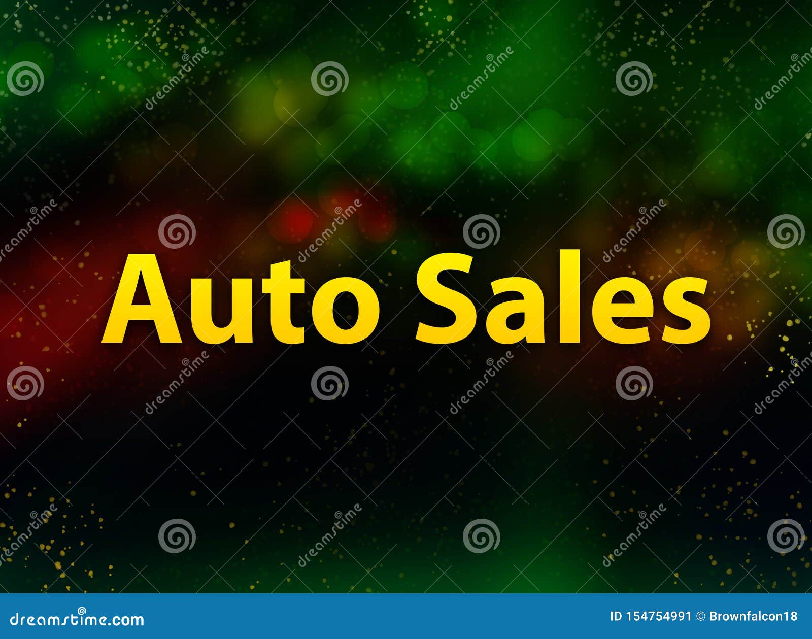 Auto Sales Abstract Bokeh Dark Background Stock Illustration ...