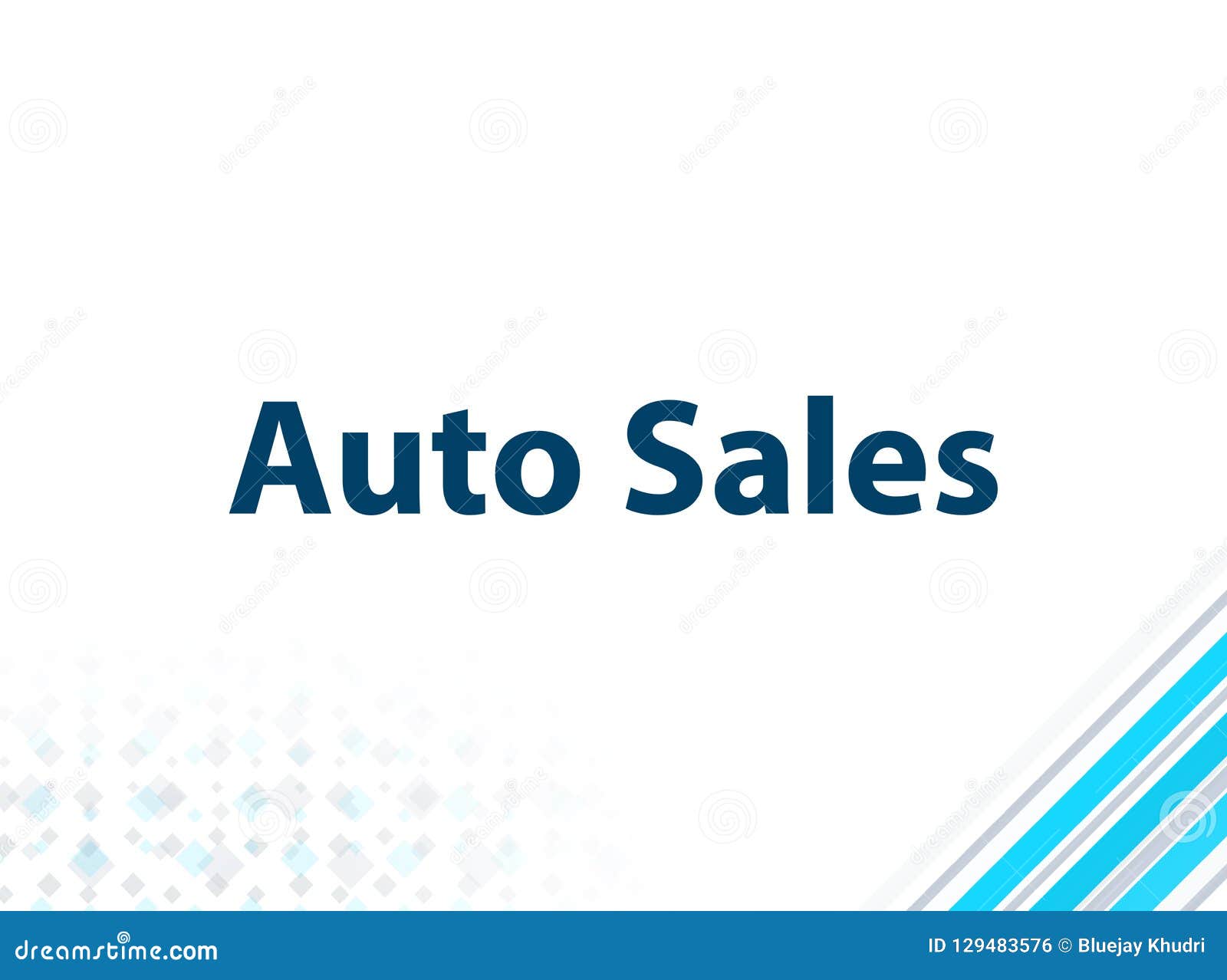 Auto Sales Modern Flat Design Blue Abstract Background Stock ...