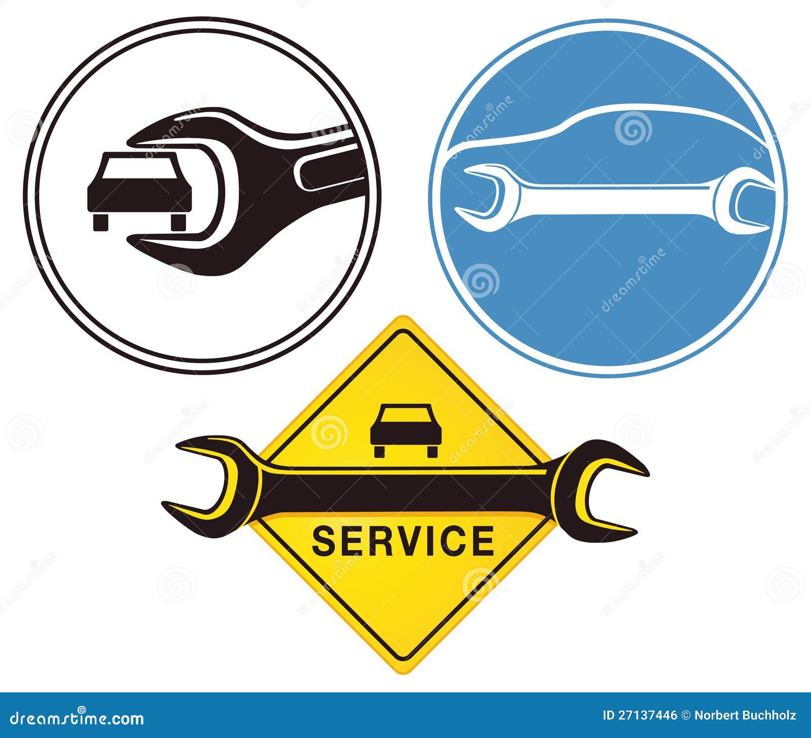 Auto service stock vector. Illustration of roads, service - 27137446