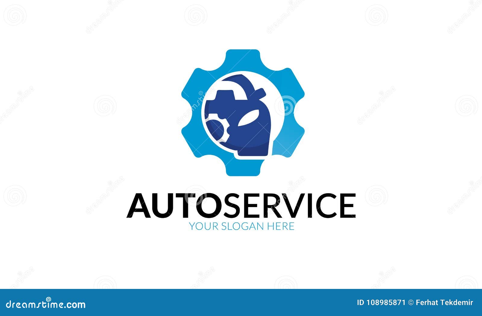 Auto Service Logo Template stock vector. Illustration of garage - 108985871