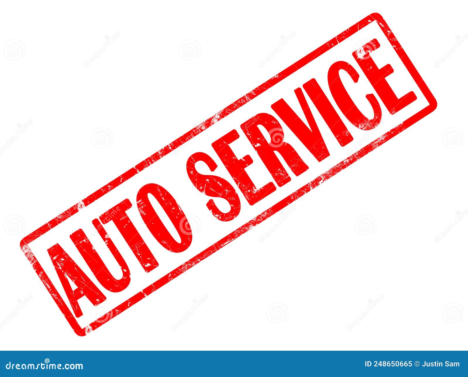 Auto Service - Rubber Stamp on White Background Stock Illustration ...