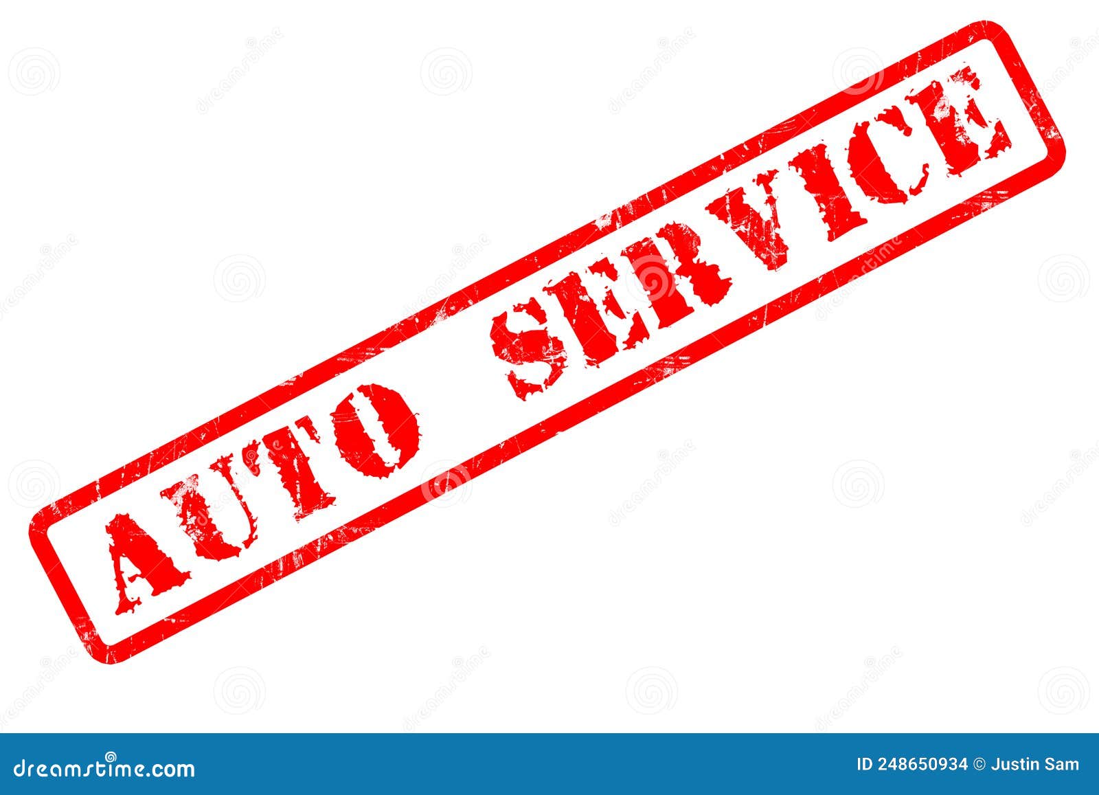 Auto Service - Rubber Stamp on White Background Stock Illustration ...