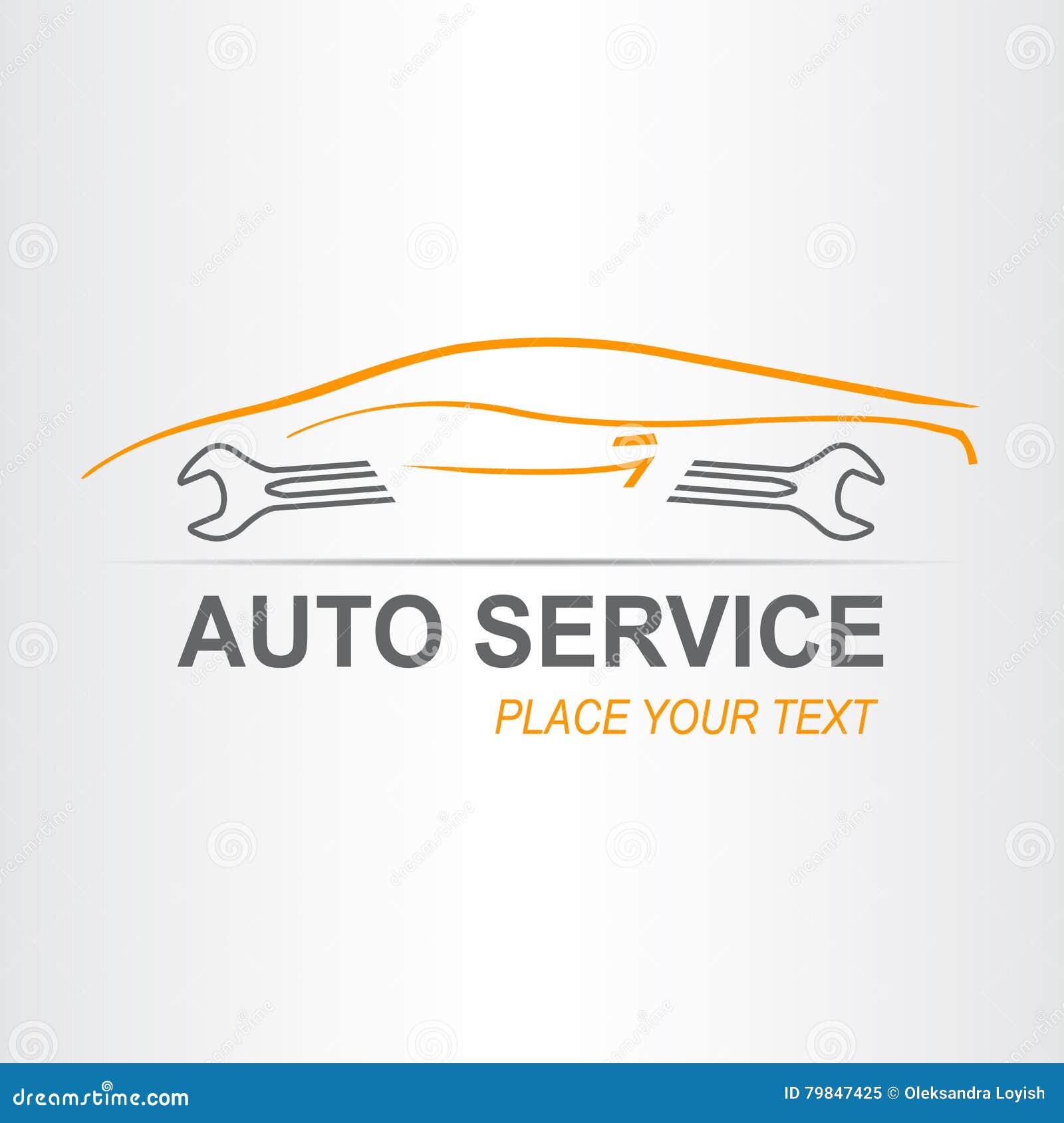 Auto service sign stock vector. Illustration of move - 79847425