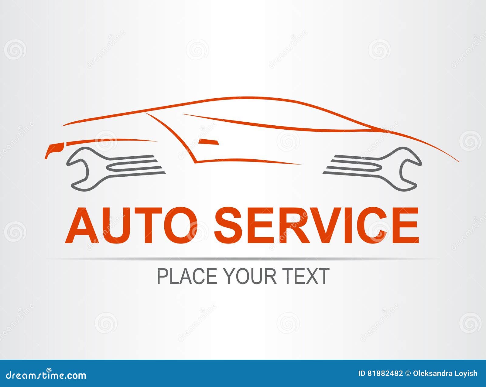 Auto service sign stock vector. Illustration of smash - 81882482