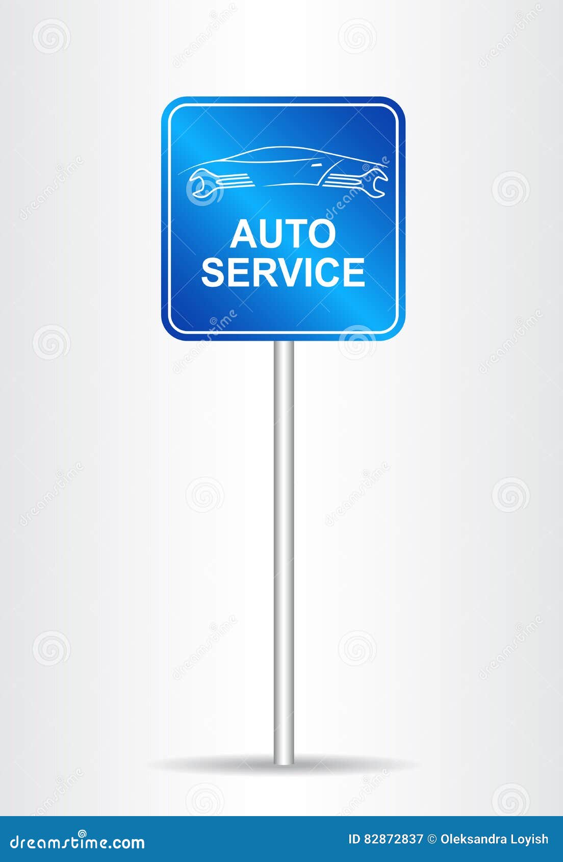 Auto service sign stock vector. Illustration of business - 82872837