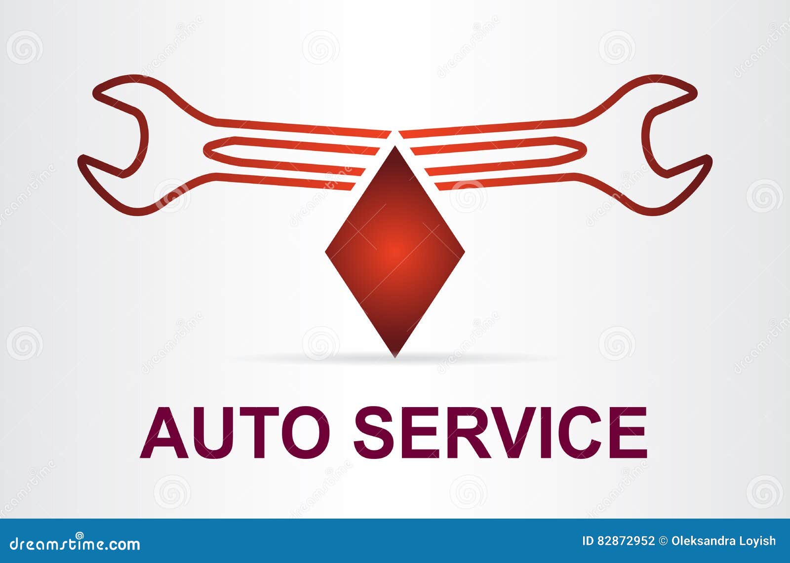 Auto service sign stock vector. Illustration of repairing - 82872952