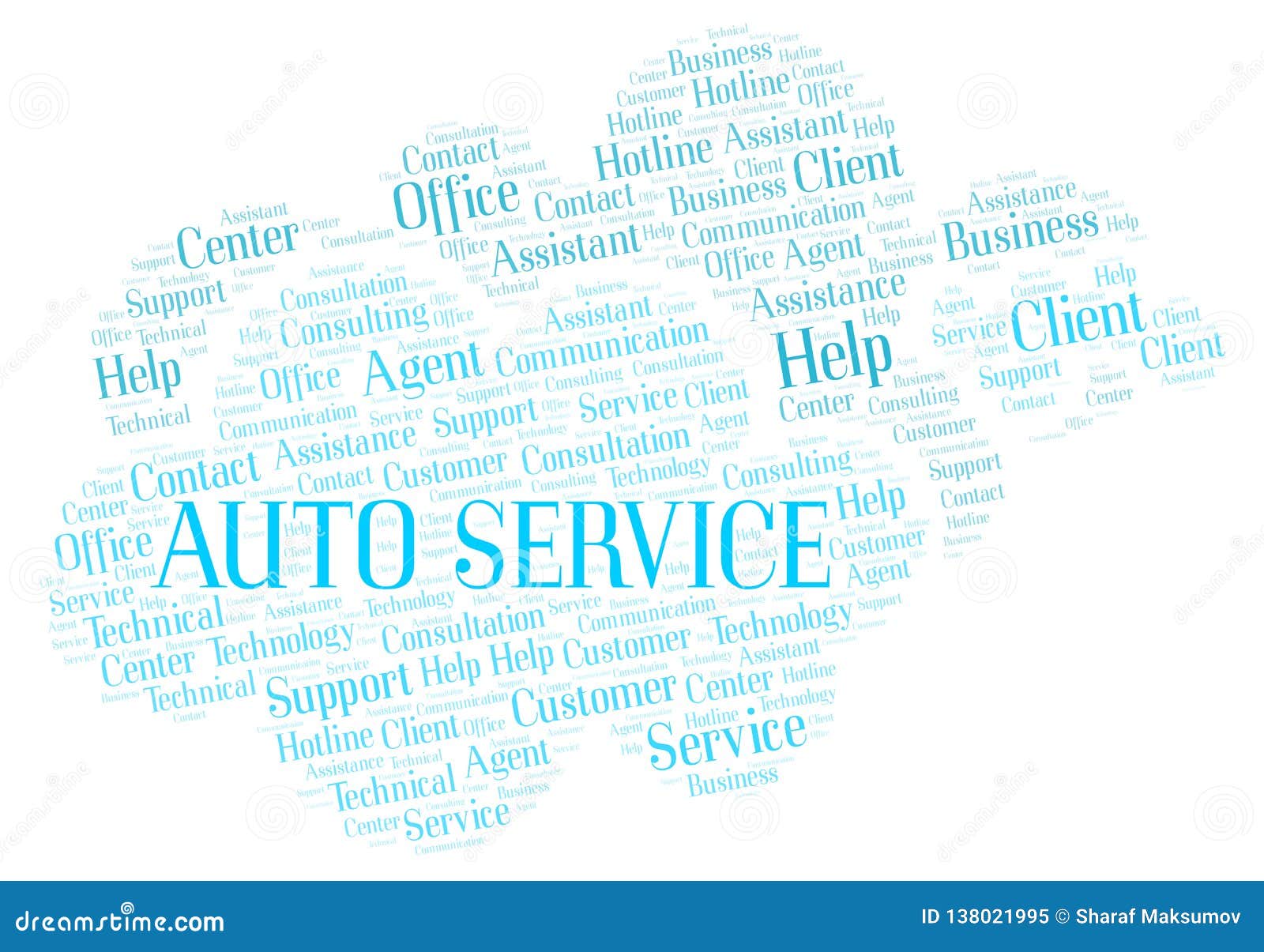 Auto Service word cloud stock illustration. Illustration of consulting ...
