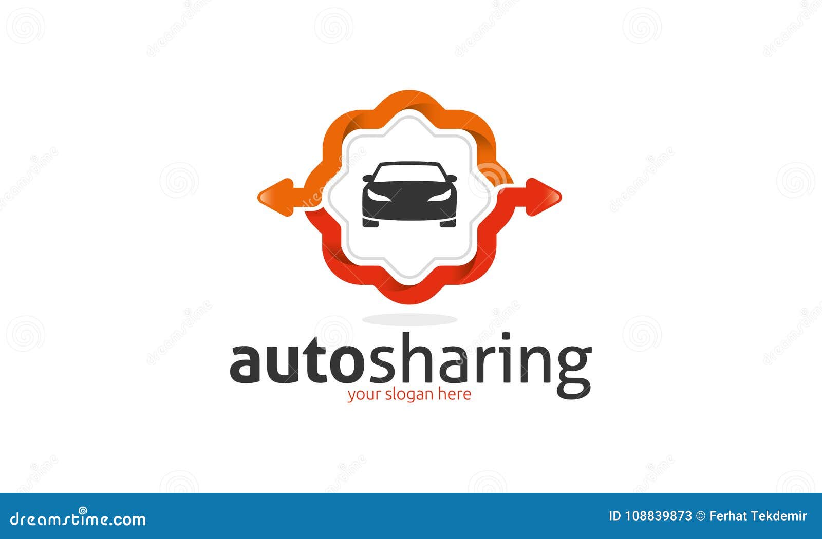Auto Sharing Logo Template stock illustration. Illustration of tourism ...
