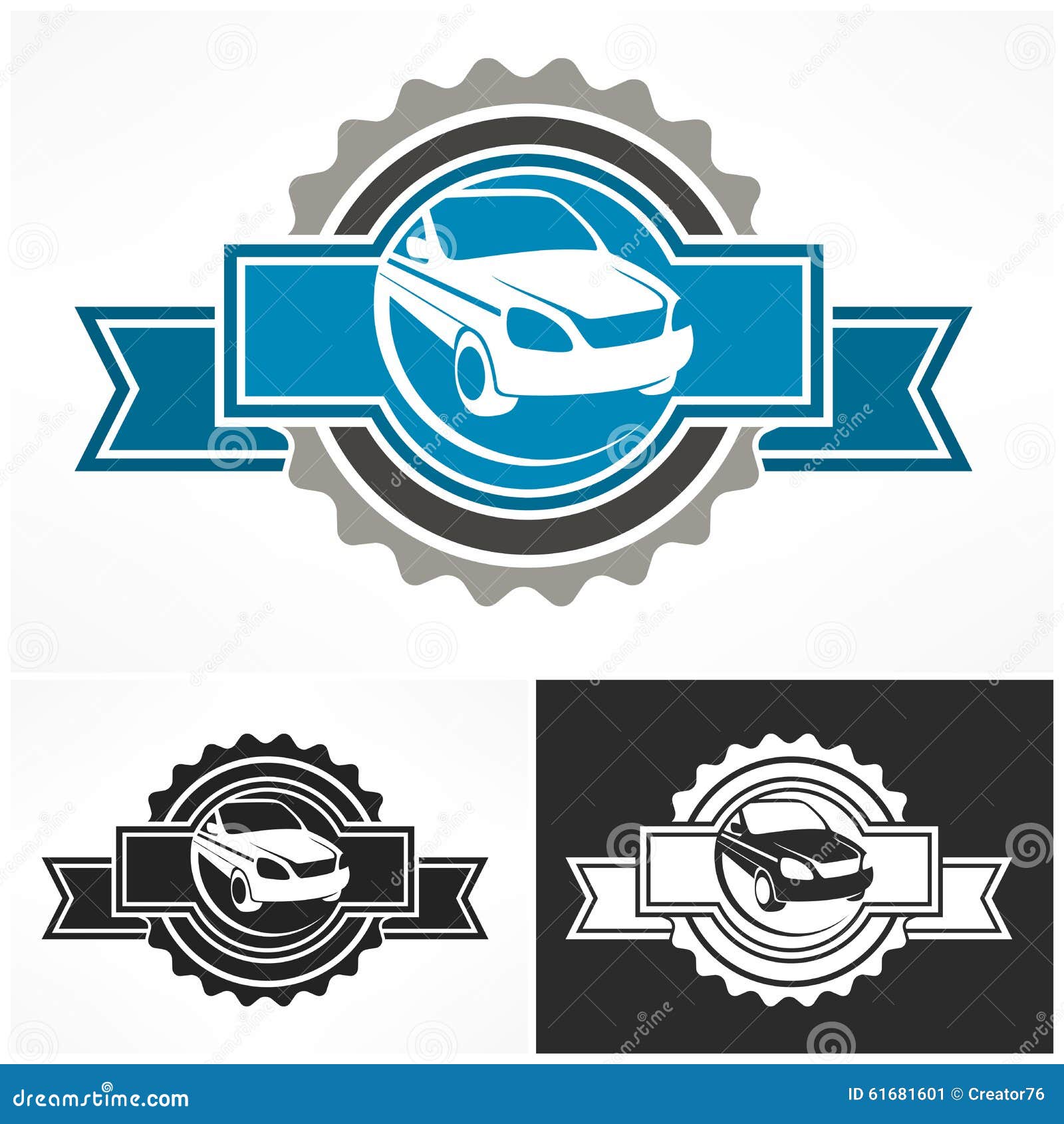 Auto sign award stock vector. Illustration of wheel, label - 61681601