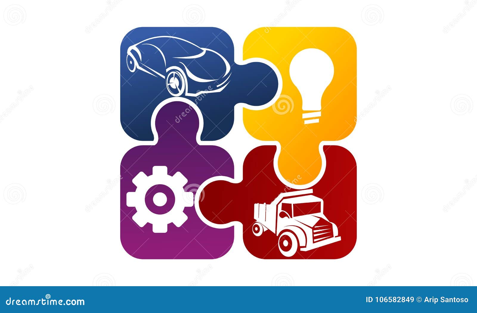 Auto Solution Logo Design Template Stock Vector - Illustration of ...