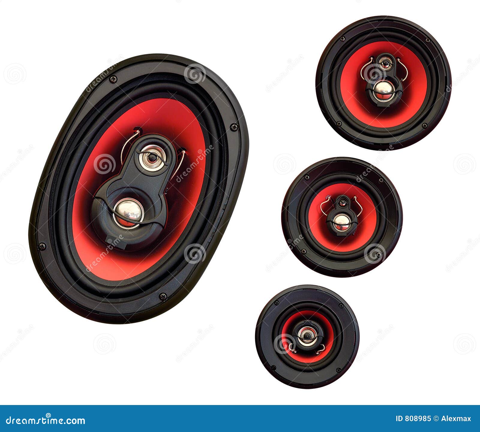 Auto Sound Loud Speaker System Stock Image - Image of tuning ...