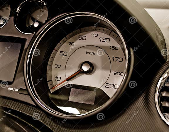 Auto Speed Control Dashboard Stock Photo - Image of macro, abstract ...