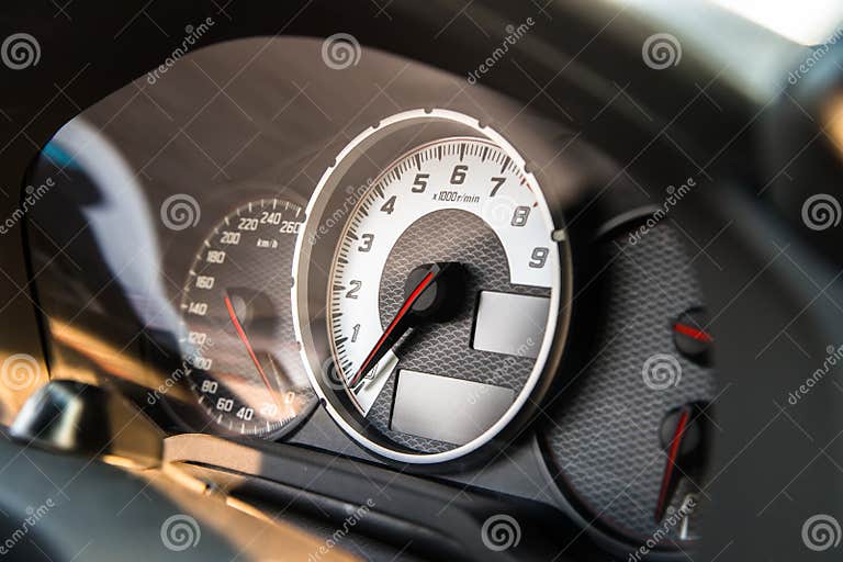 Auto Speed Control Dashboard Stock Image - Image of control, exceed ...