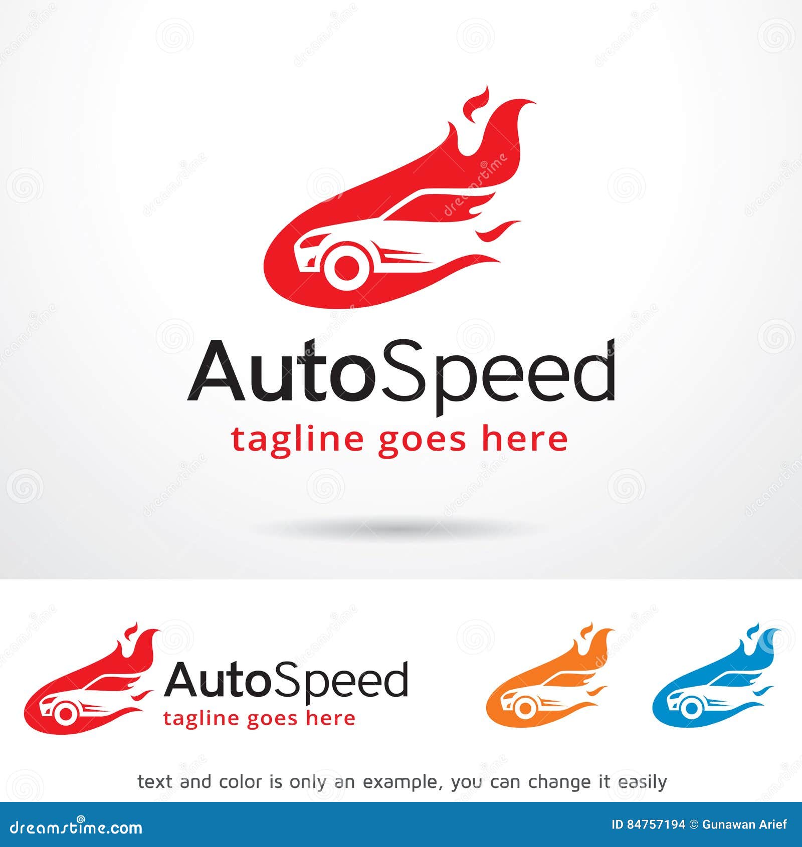 Auto Speed Logo Template Design Vector Stock Vector - Illustration of ...