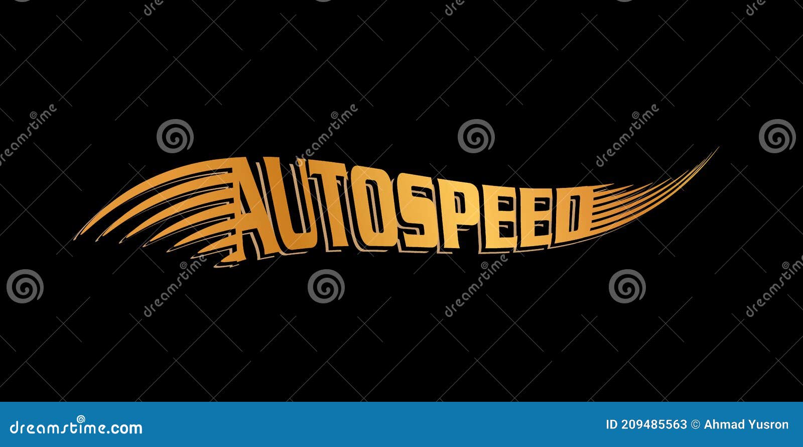 Auto Speed Text. Cars Logo Design Concept Illustration Stock ...