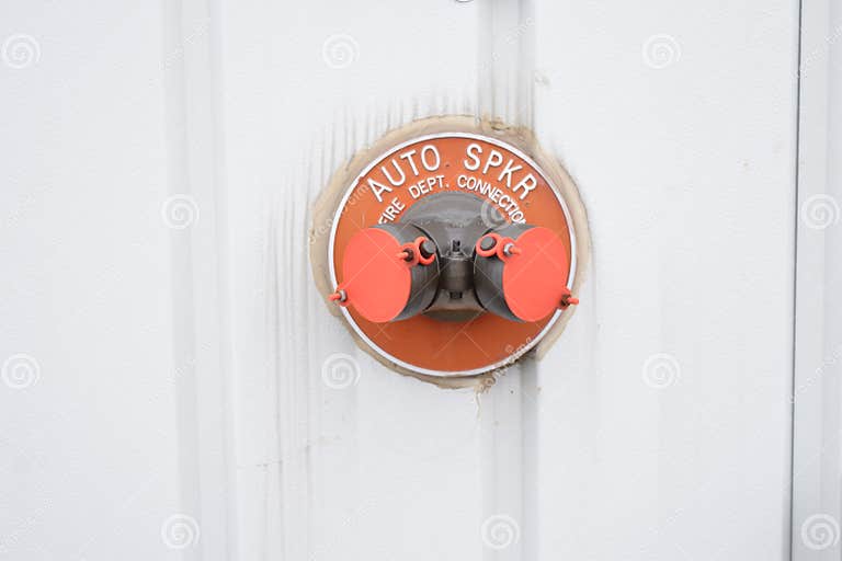 Auto SPKR Fire Department Connection Stock Image - Image of connection ...