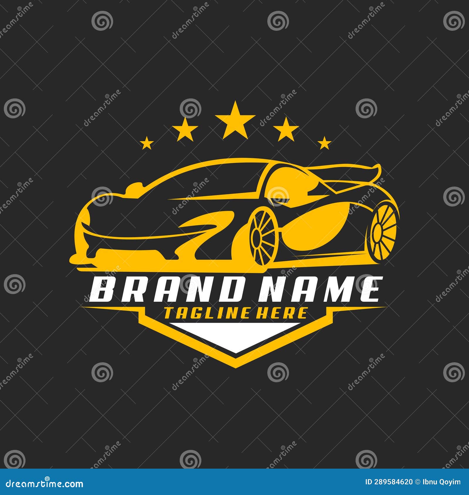 Auto Sport Car Club Logo Design Concept Vector Stock Vector ...