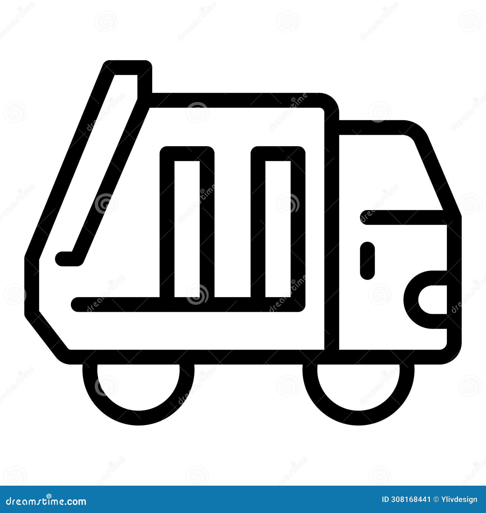 Unload Tipper Icon Cartoon Vector. Truck Heavy | CartoonDealer.com ...