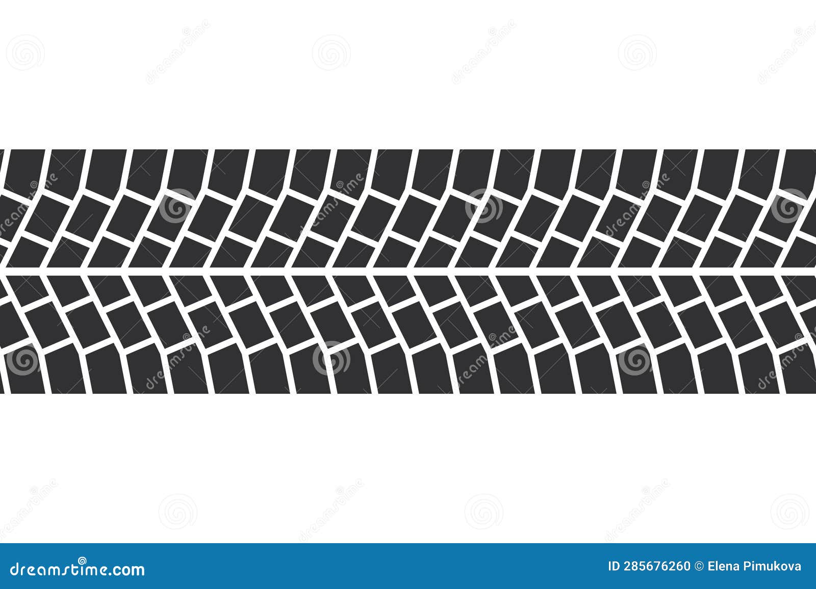 Auto Tire Tread Seamless Elements. Car Tire Patterns, Wheel Tyre Tread ...