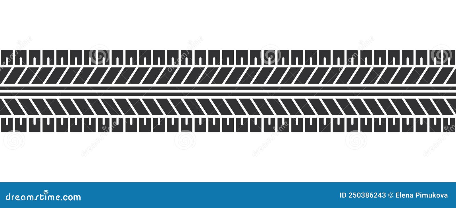 Auto Tire Tread Seamless Elements. Car Tire Patterns, Wheel Tyre Tread ...
