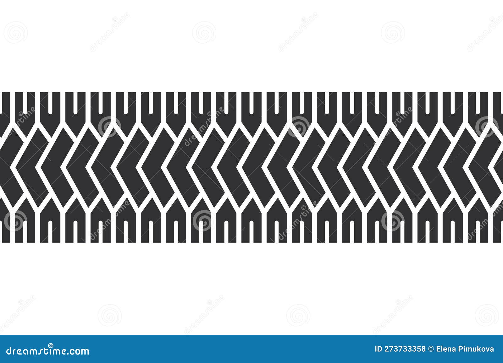 Auto Tire Tread Seamless Elements. Car Tire Patterns, Wheel Tyre Tread ...