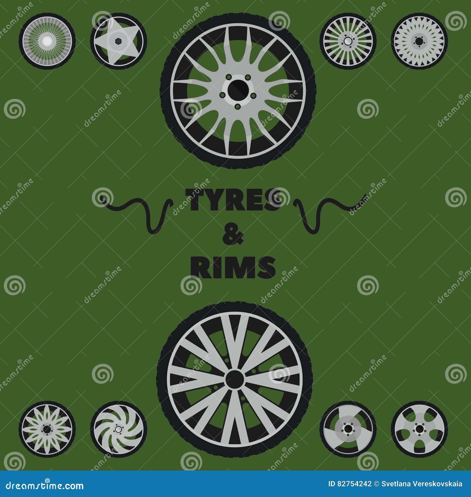 Auto tyres and rims logo stock vector. Illustration of shiny - 82754242