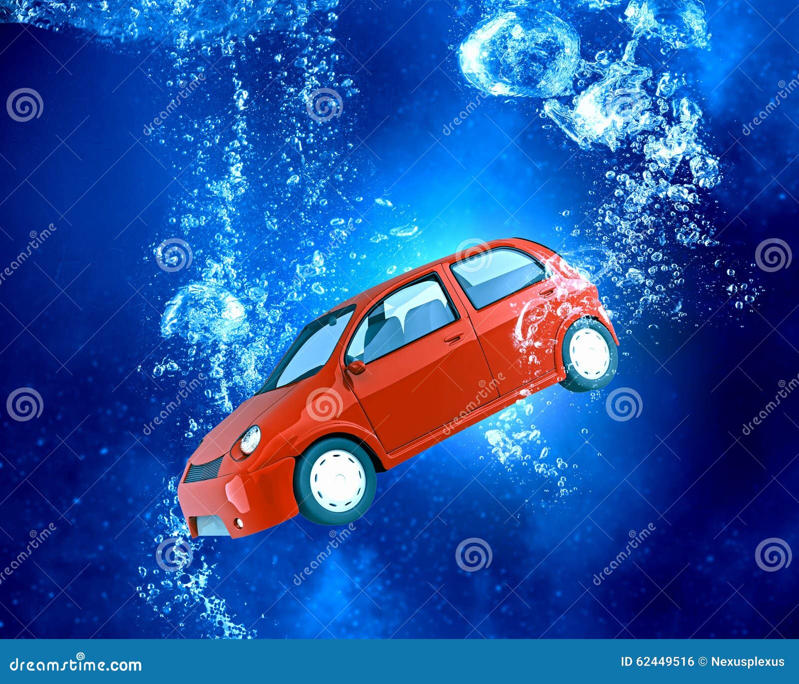 Auto unter Wasser stockfoto. Bild von tapete, automobil - 62449516