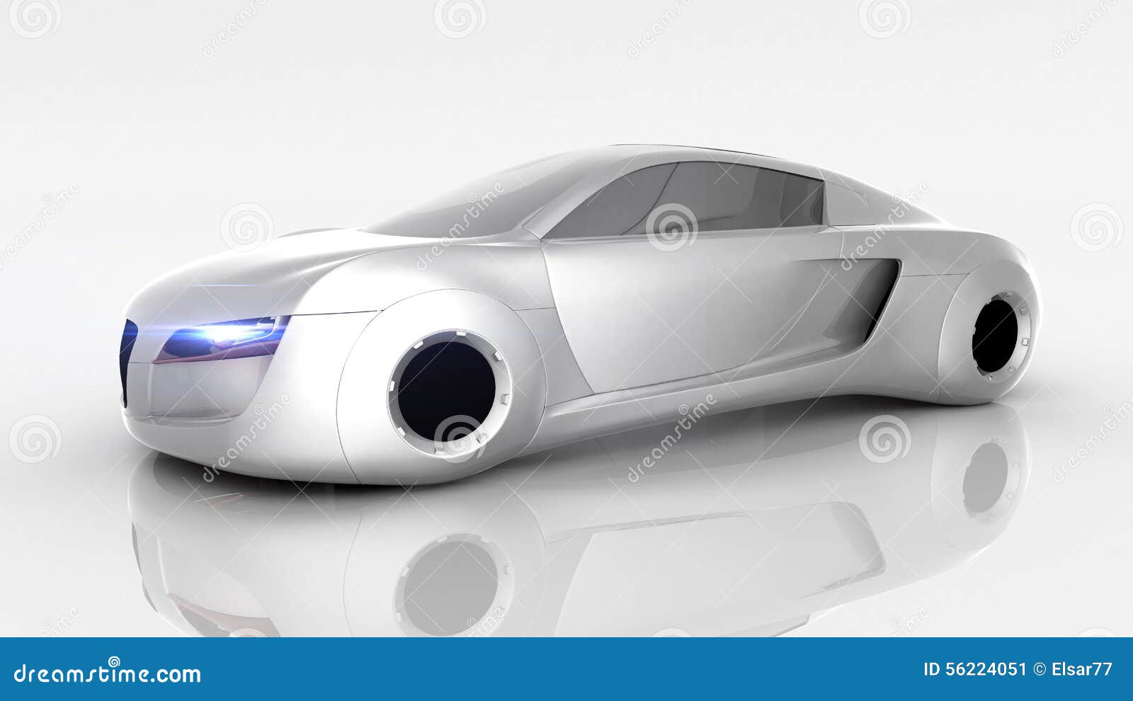 Auto van de toekomst stock illustratie. Illustration of ontwerp - 56224051