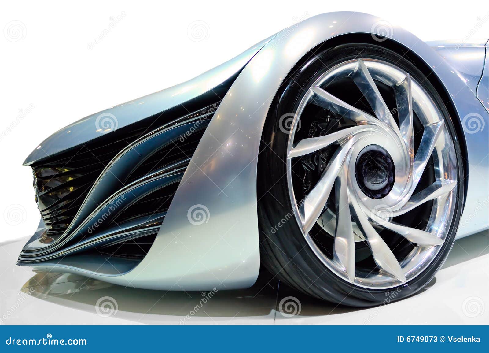 Auto van de toekomst stock afbeelding. Image of parkeren - 6749073