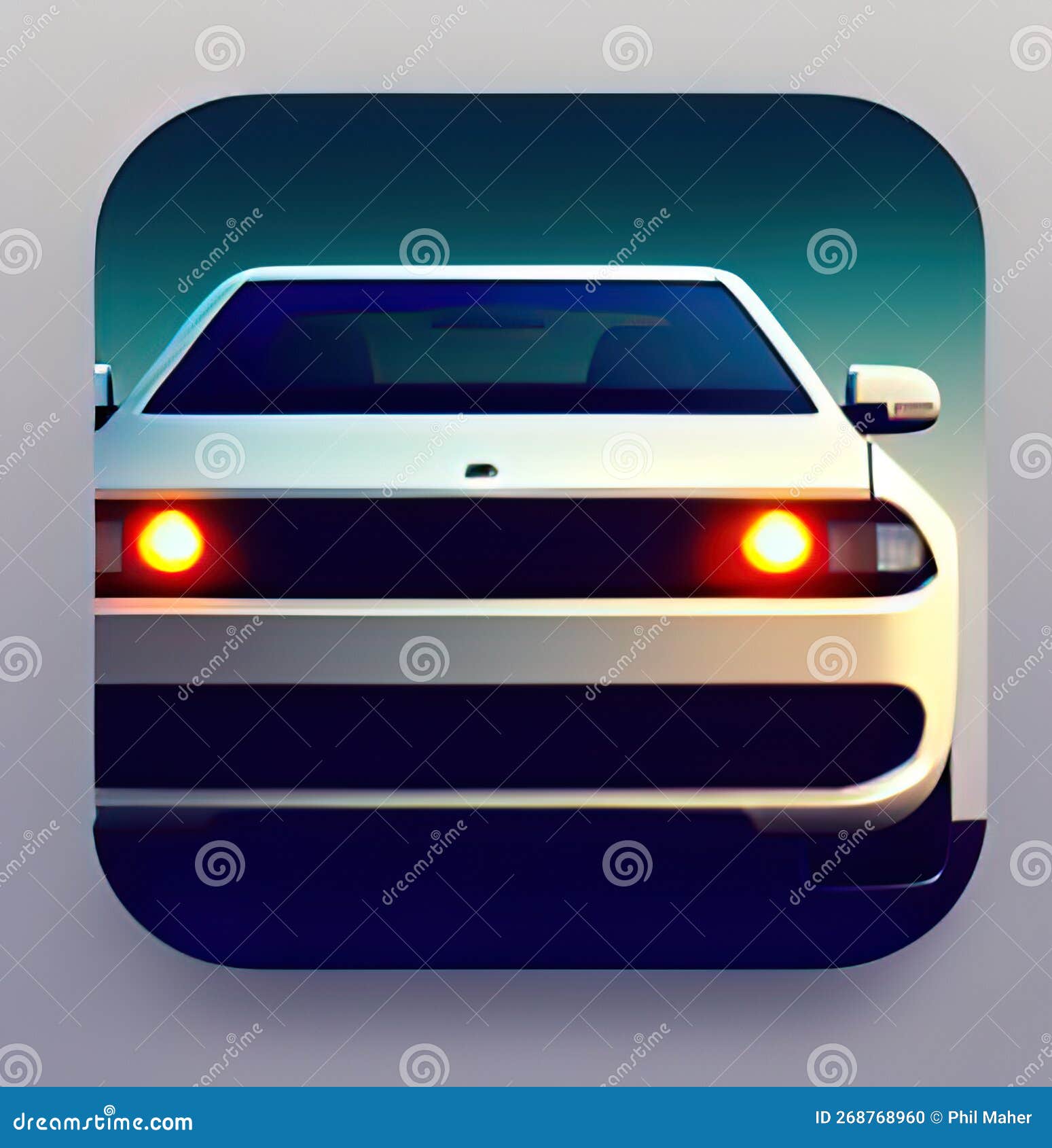 Auto & Vehicles Software App Icon. Generative AI. Stock Photo - Image ...