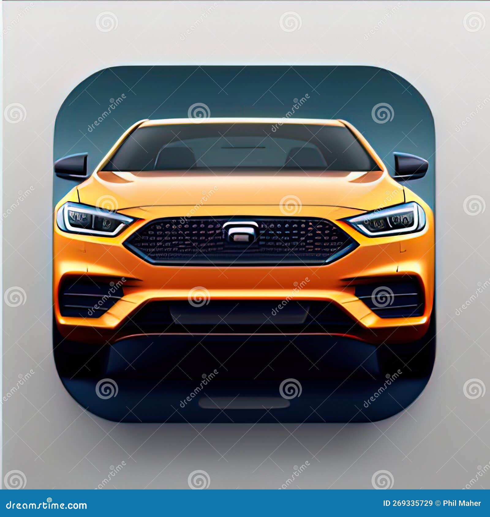 Auto & Vehicles Software App Style Icon. Generative AI. Stock ...