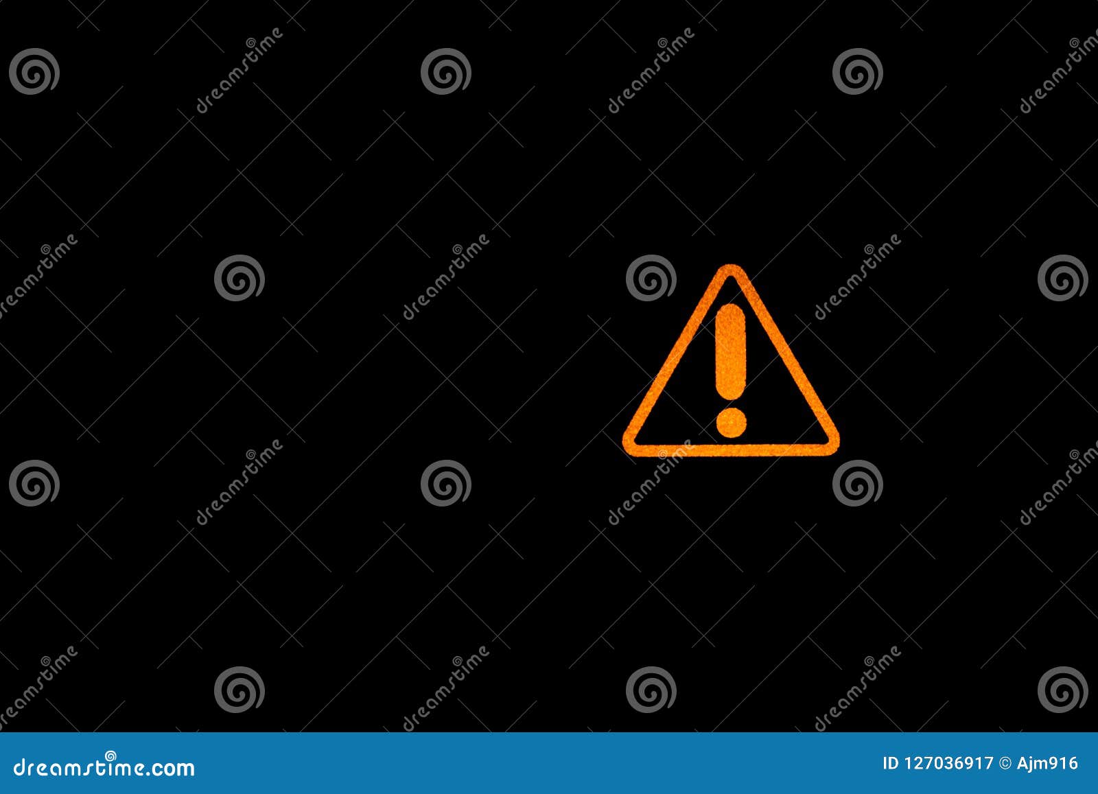 Auto-Warnung, Fehler-Zeichen, Innenwarnzeichen Der Orange Leuchtanzeige ...