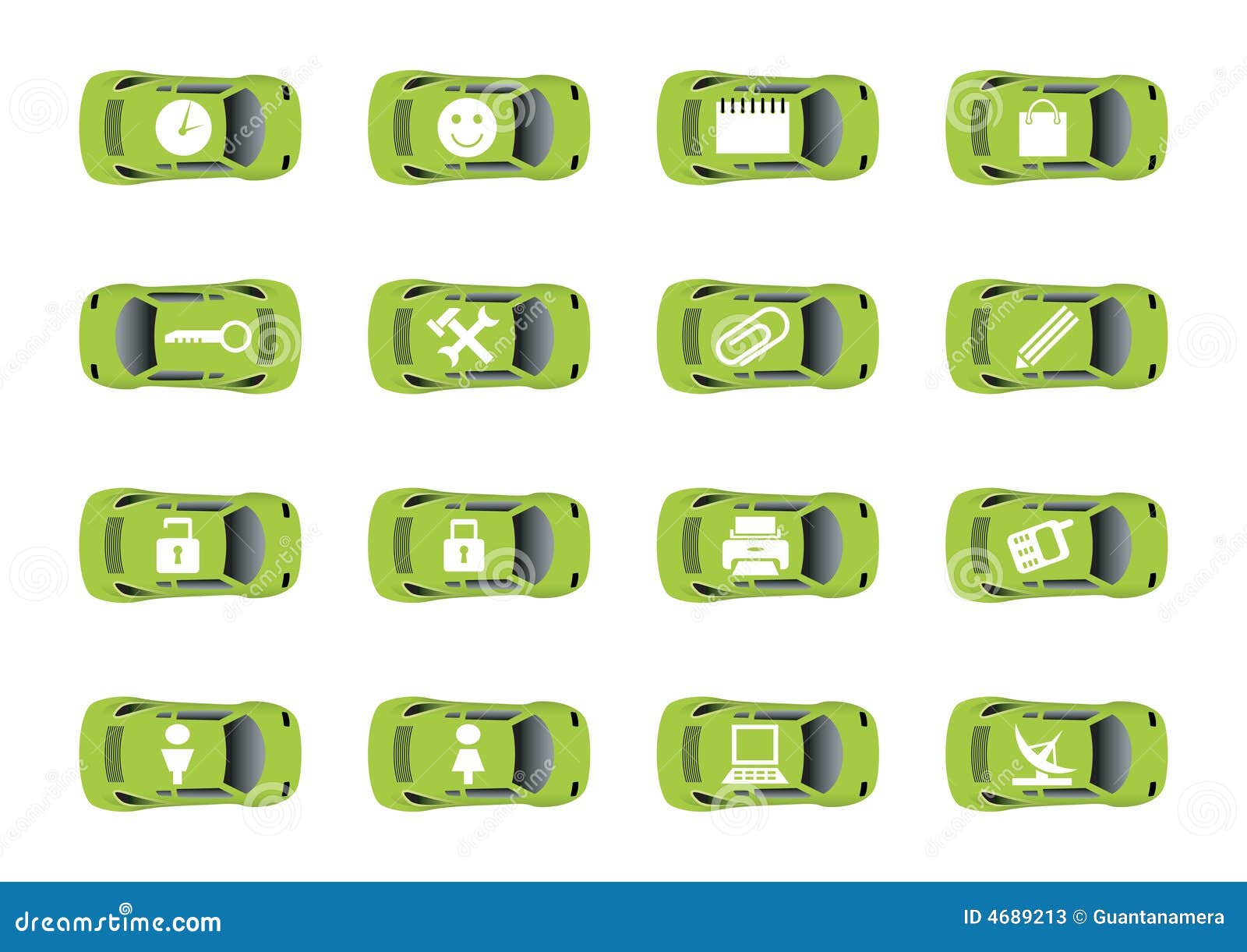 Auto web icons 3 stock vector. Illustration of arrow, clip - 4689213