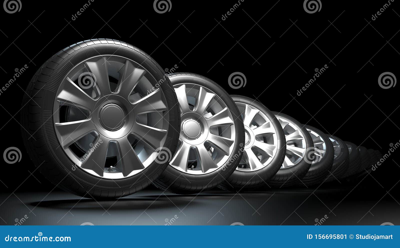 Auto wheel side view stock illustration. Illustration of service ...