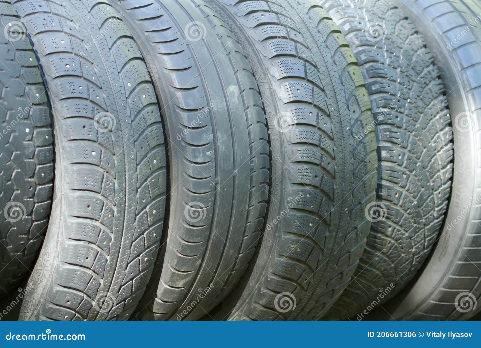 Auto Wheels with Spikes Background Stock Photo - Image of tires ...