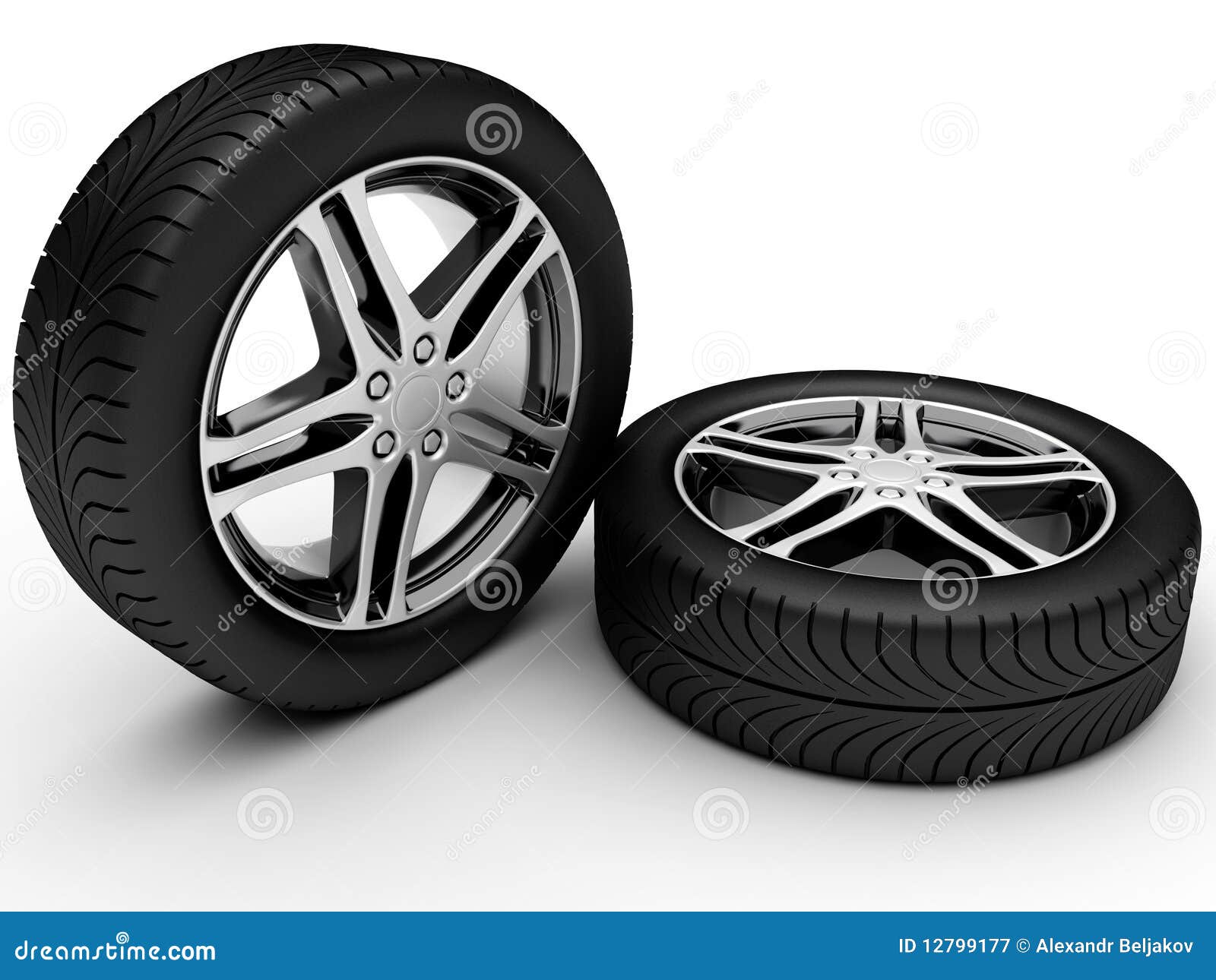 Auto wiel stock illustratie. Illustration of rubber, schijf - 12799177