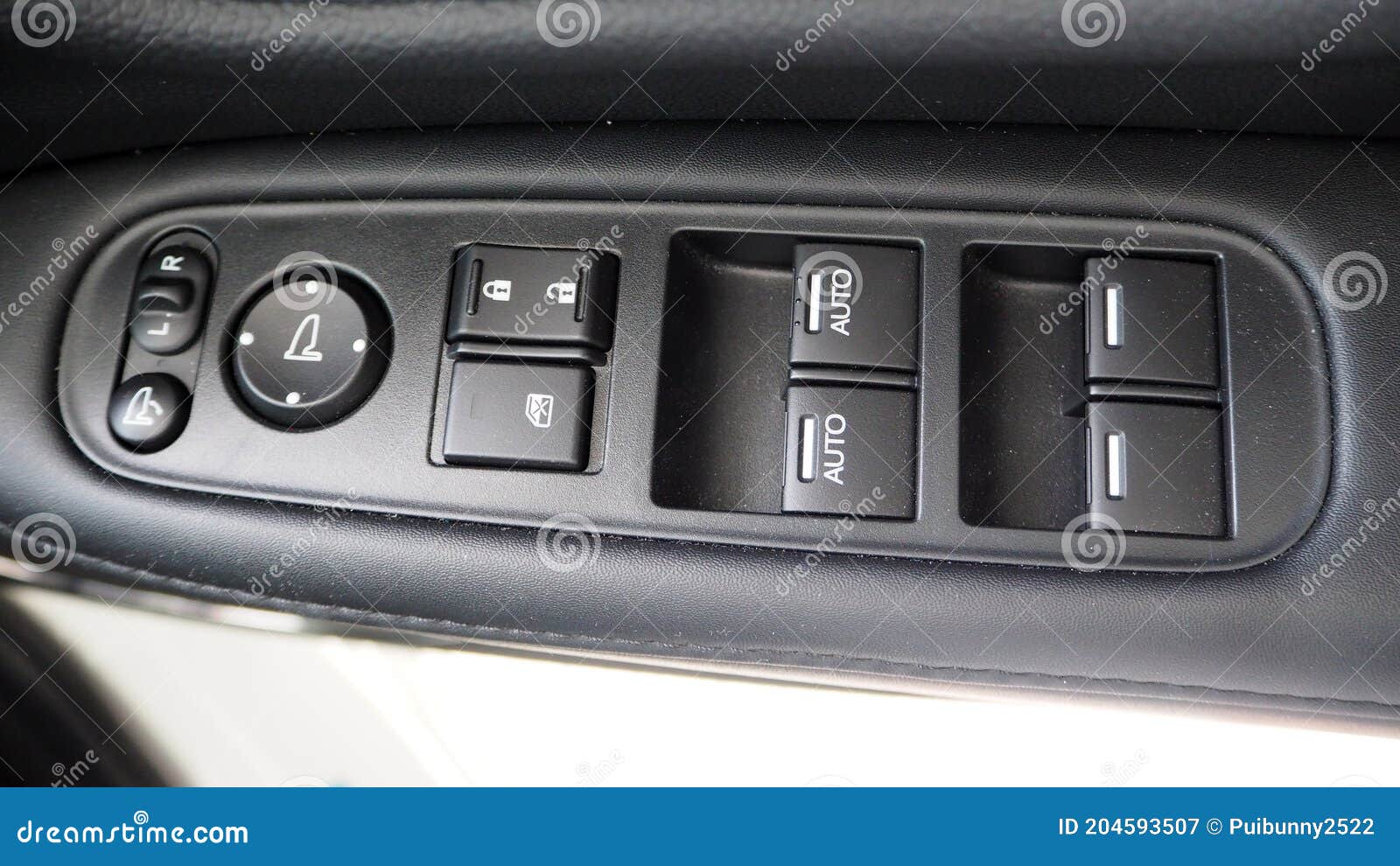 Auto Window Button Control Equipment or Modern Switch of Interior Car ...