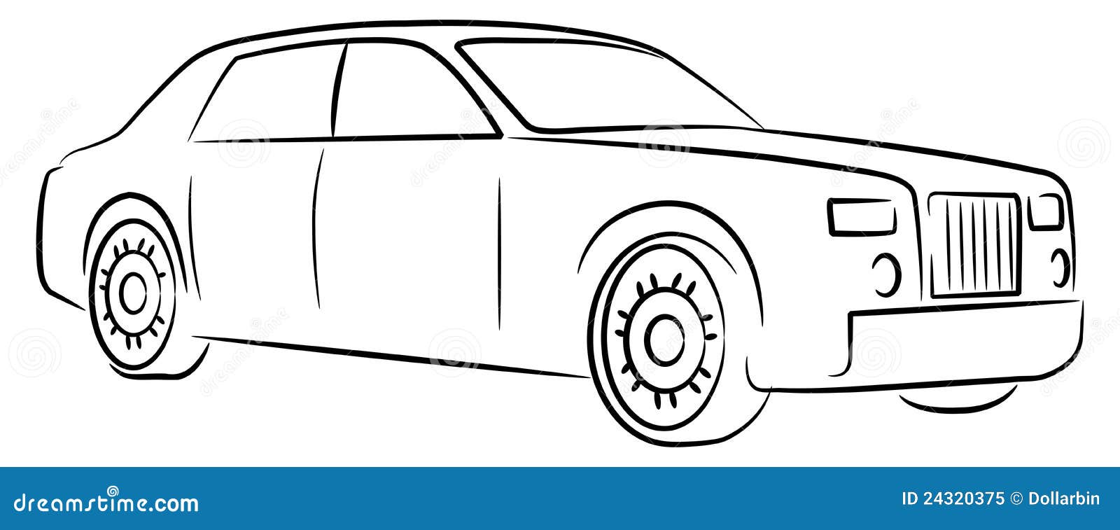 Auto - Zeichen vektor abbildung. Illustration von luxus - 24320375
